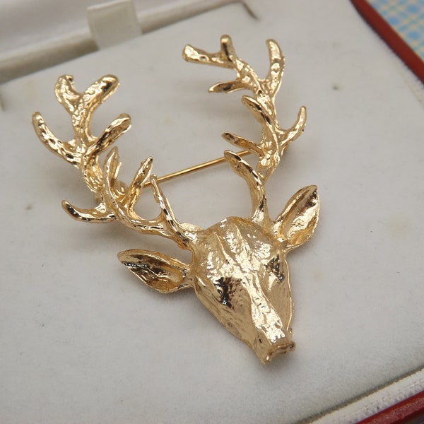 Stag Head Pin - Etsy
