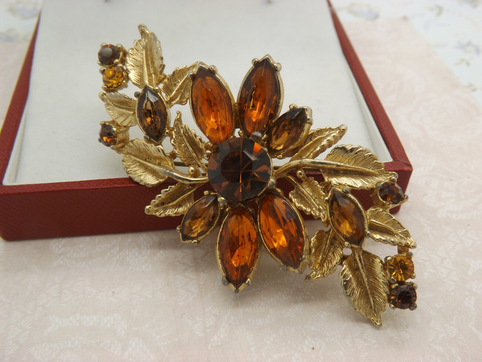 A Fine ' Sphinx ' Flower and Leaf Spray Design Vintage - Etsy