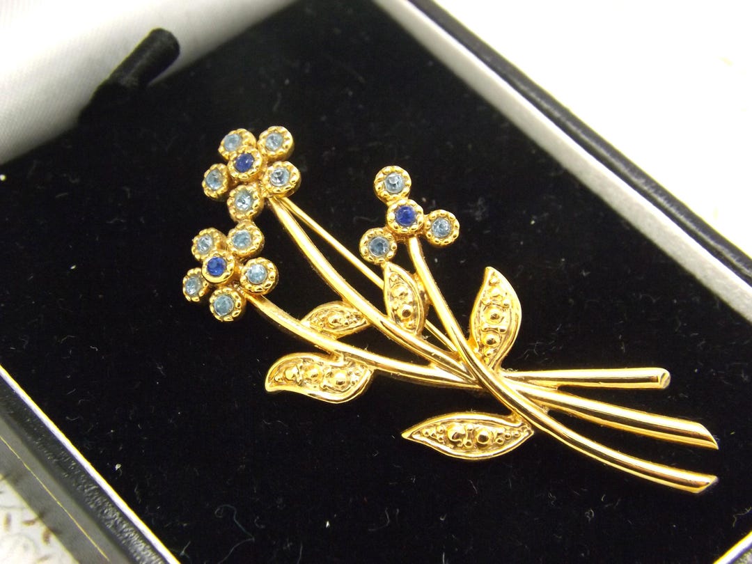 A Movitex Fine Flower Spray Vintage Jewelry Brooch Made in Openwork ...
