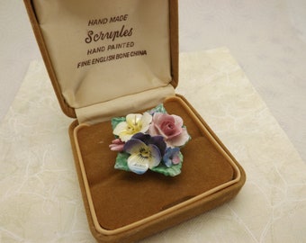 Bone China Brooch | Etsy