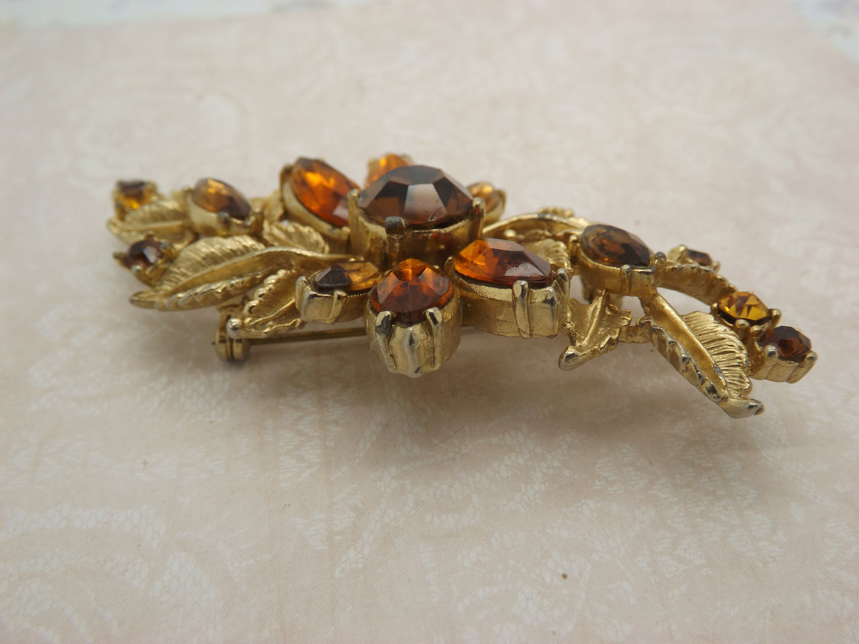 A Fine ' Sphinx ' Flower and Leaf Spray Design Vintage - Etsy
