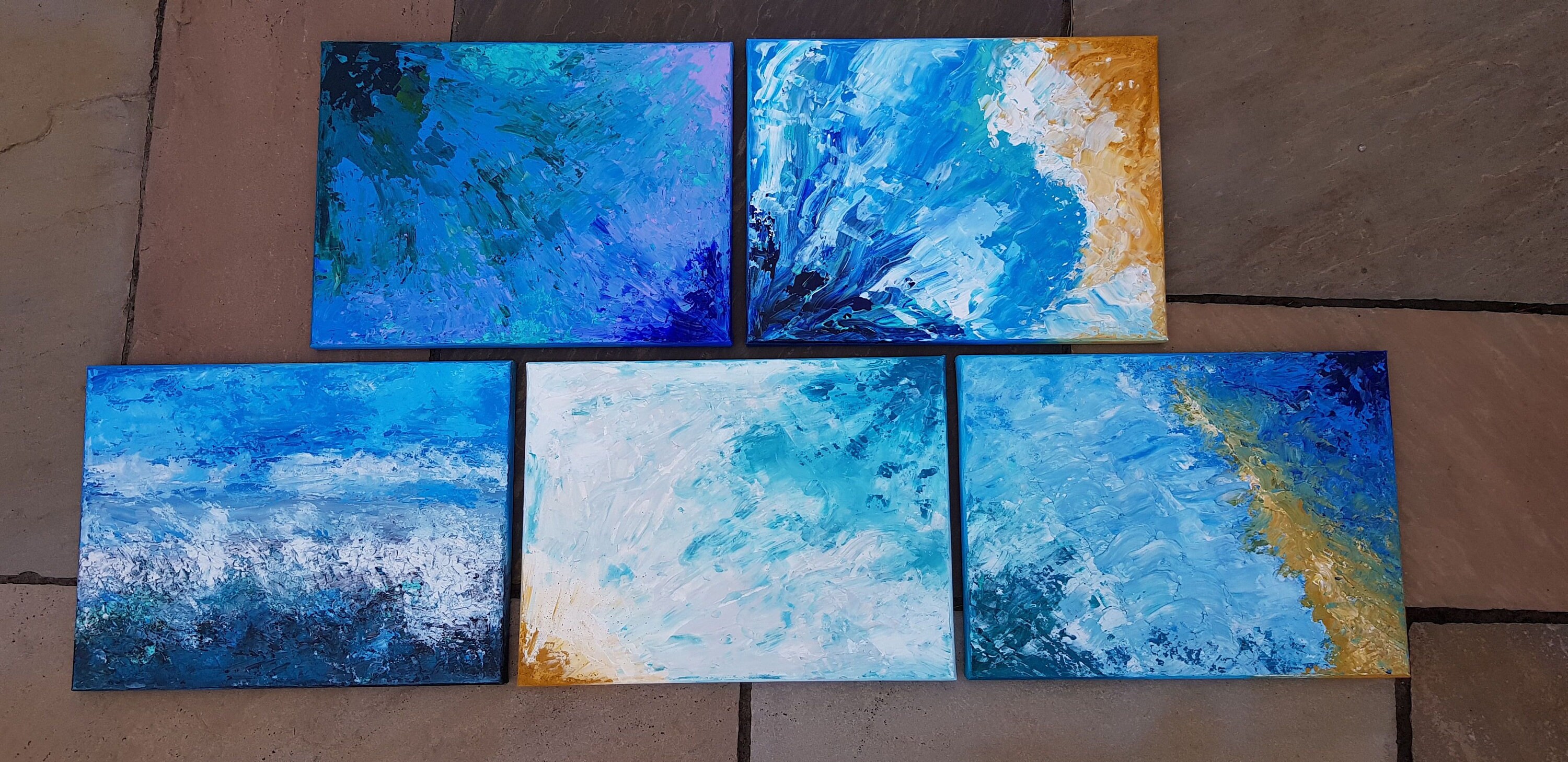 Abstract Art Original Art Acrylic Painting Box Canvas - Etsy
