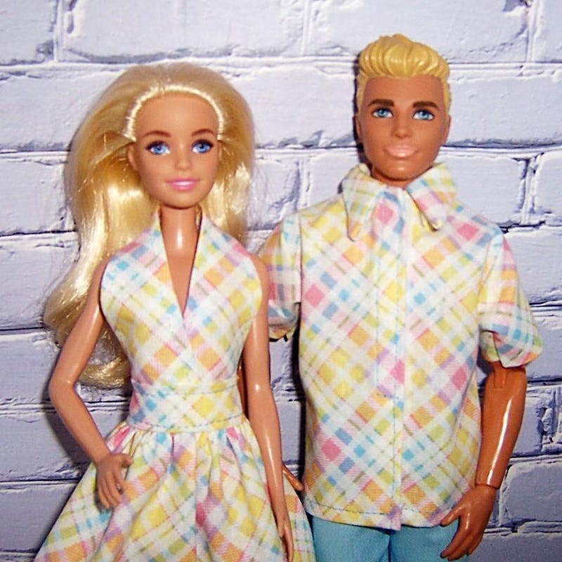 Barbie Plaid Dress - Etsy