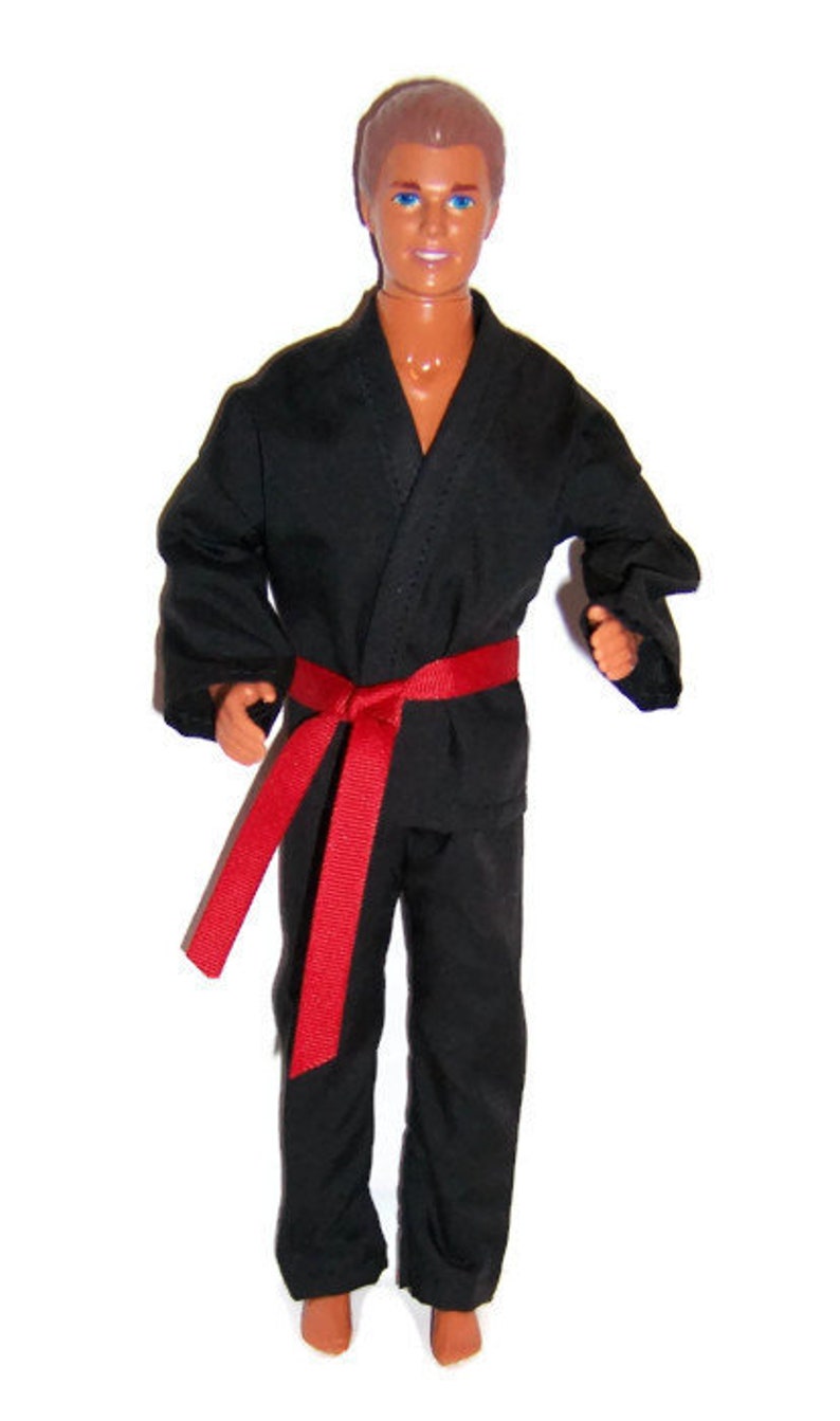Black Karate Outfit for dolls like Ken | Etsy