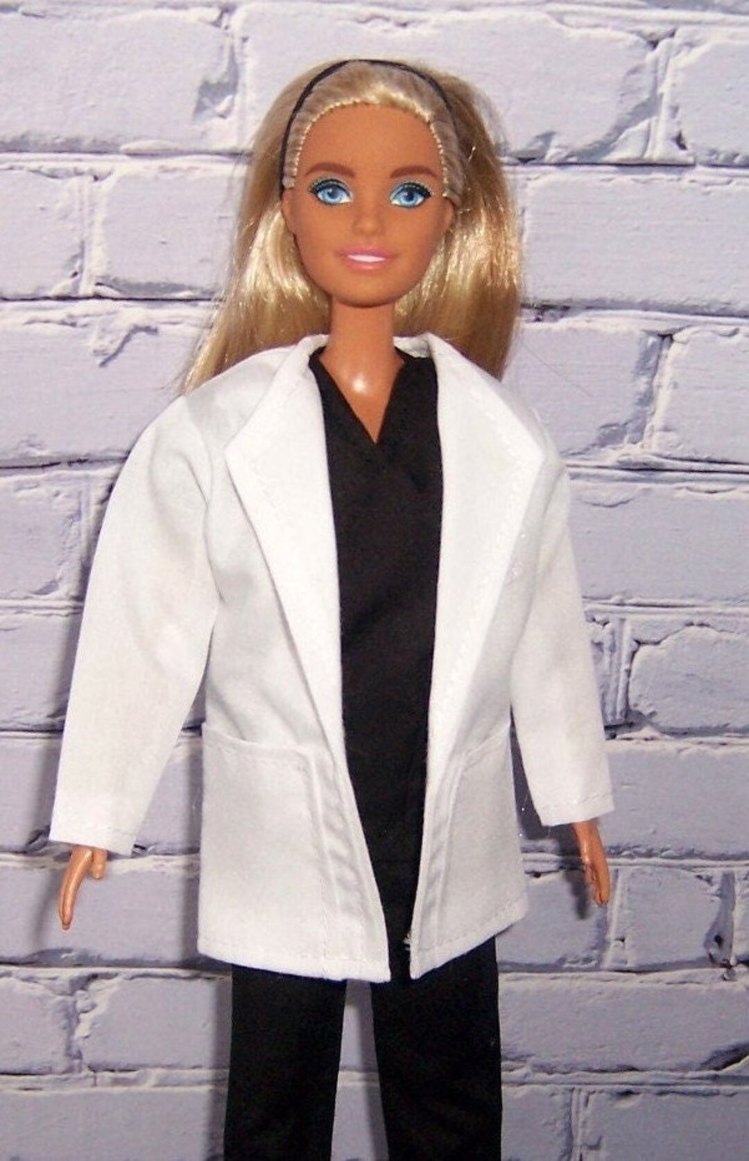 White Two Pocket Lab Coat-will Fit 11.5"dolls - Etsy