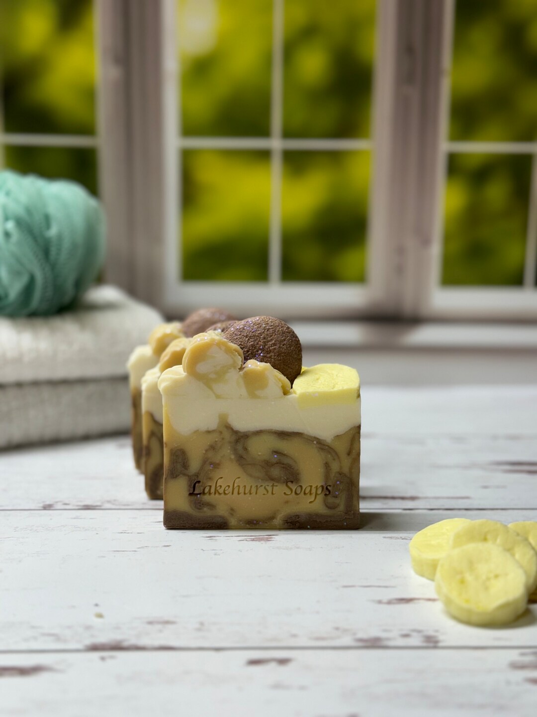 Banana Peanut Butter Wafer Cold Process Soap Bar. Artisan Soap ...