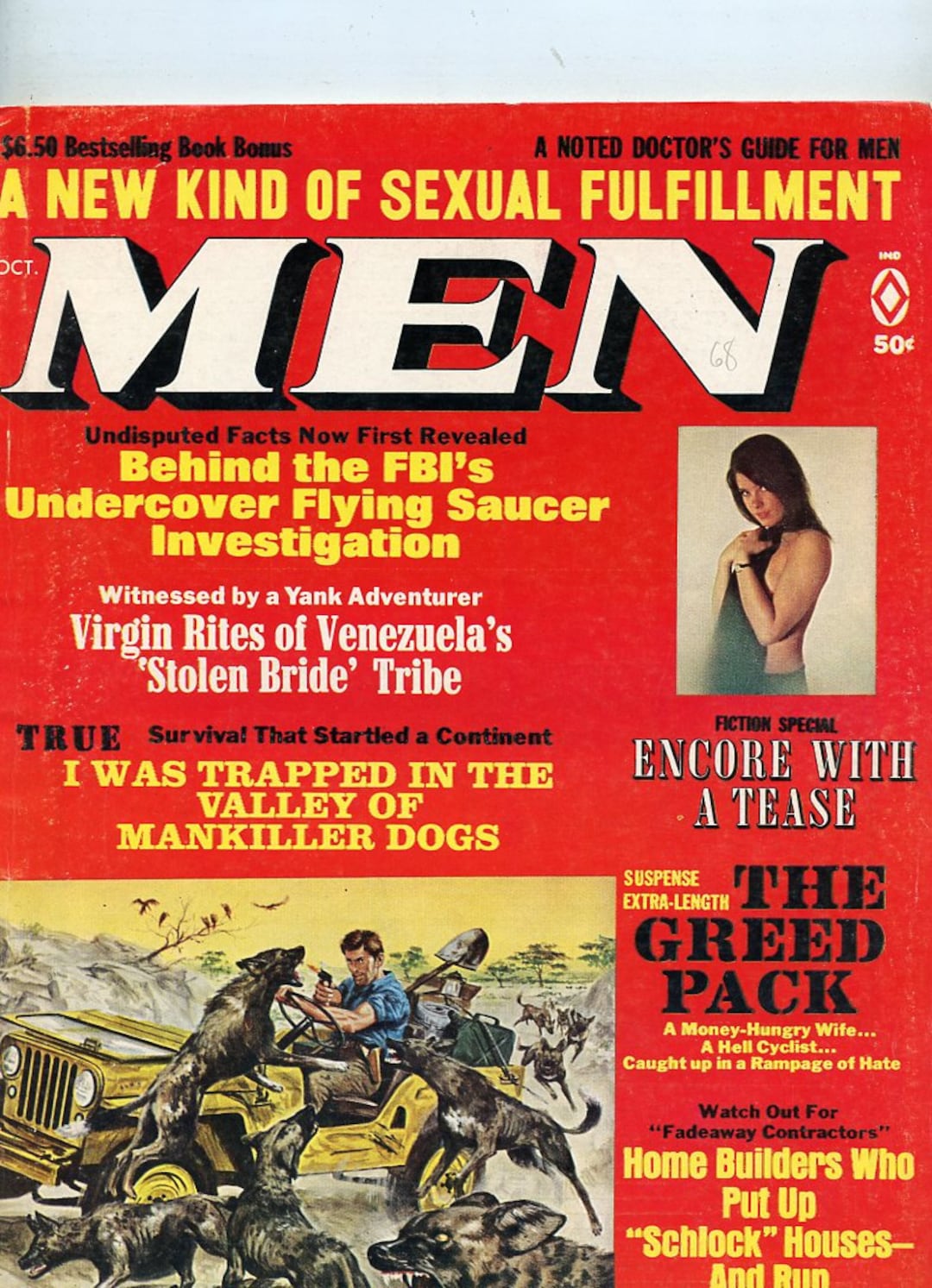 Men Men's Interest Magazine Vol 17 #10 MAM October 1968 VG/F 5.0 - Etsy