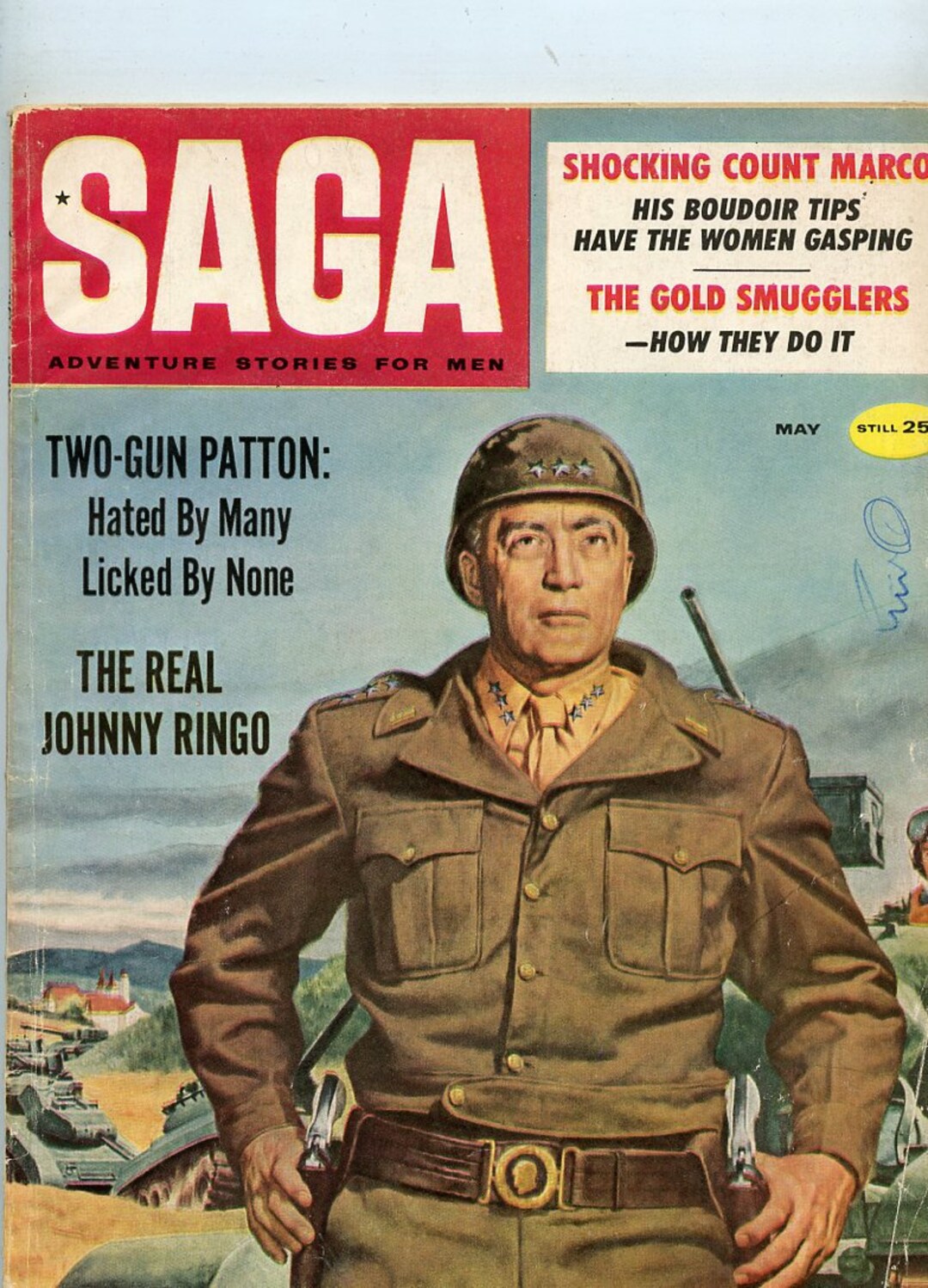 Stag Men's Interest Magazine General Patton Cover May 1960 MAM VG 3.5 ...