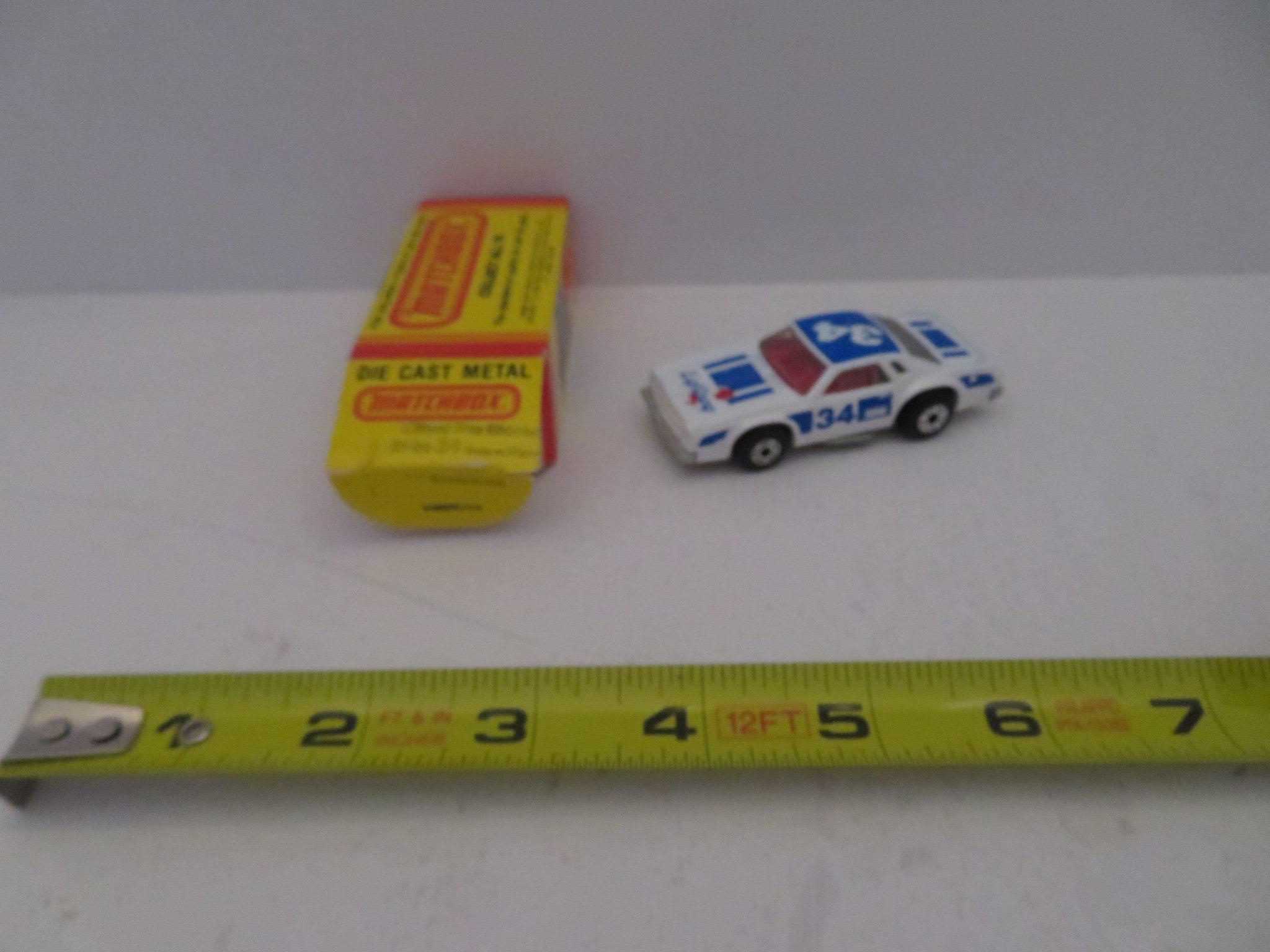 Matchbox 34 Chevy Pro Stocker Lightning White 1980 W/1982 Box - Etsy