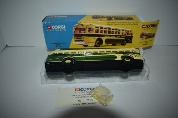 Corgi Classics 54010 Chicago Motor Coach GM 4505 Bus 1997 Nice | Etsy