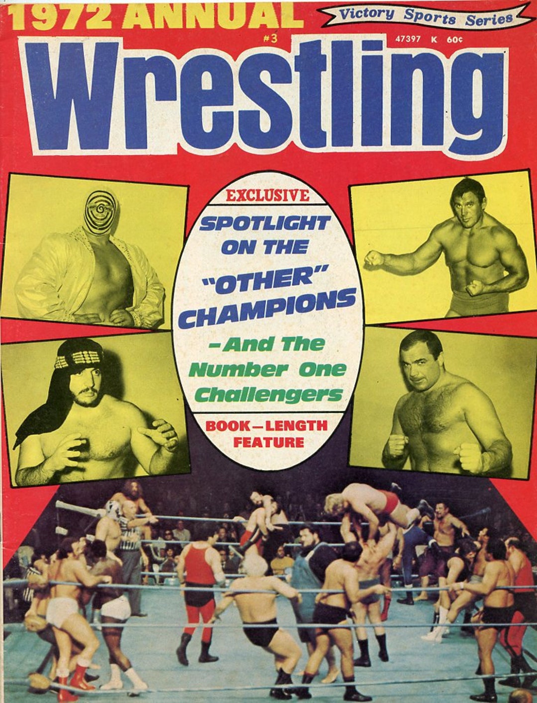 Victory Sports Series Wrestling Magazine 3 1972 Annual Bubo Brazil - Etsy