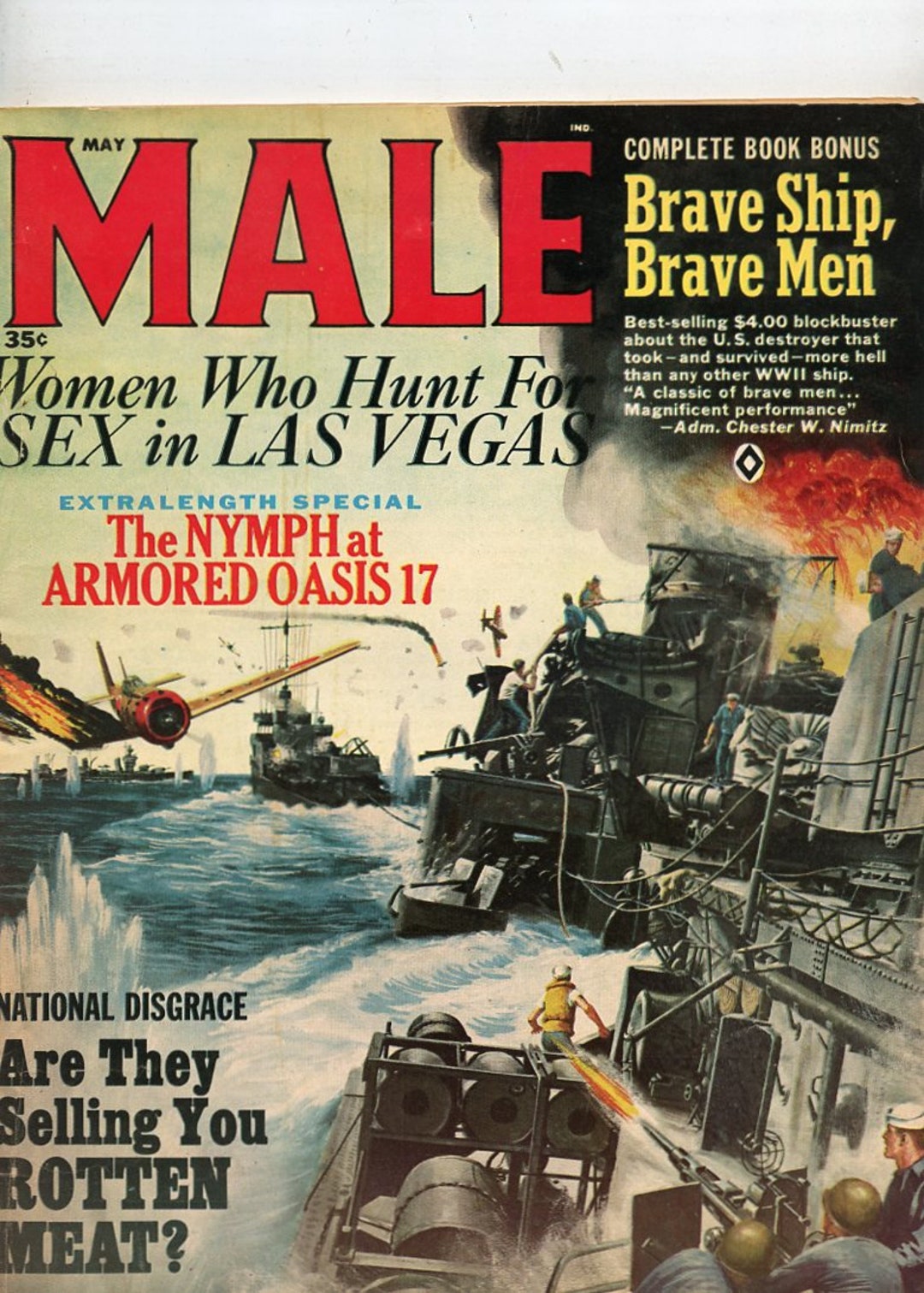 Male Men's Interest Magazine Vol 15 #3 MAM May 1965 VG- 3.5 - Etsy