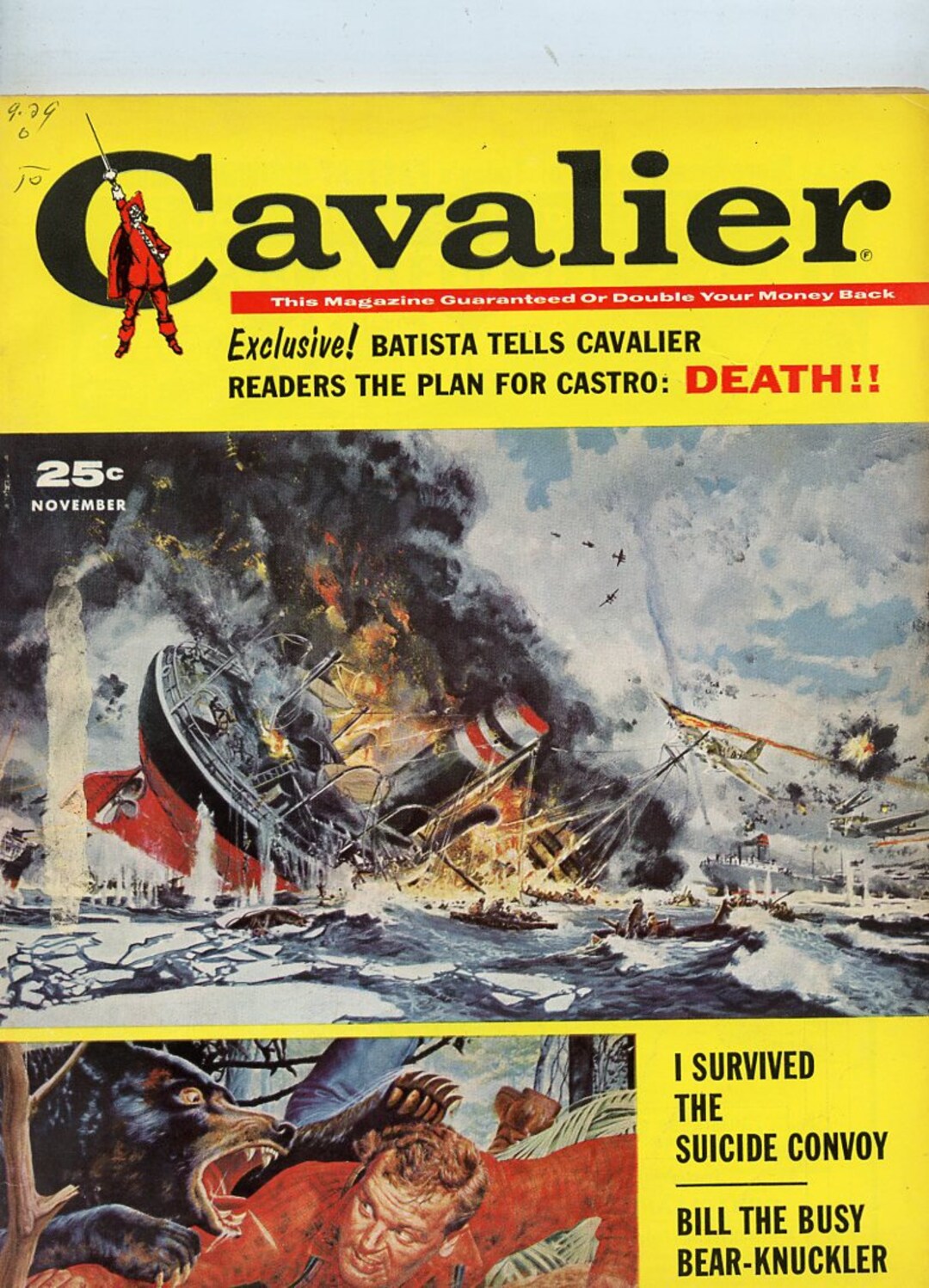 Cavalier Men's Interest Magazine November 1960 FN 5.5 - Etsy