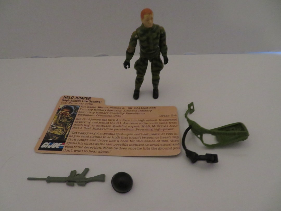 Hasbro GI Joe ARAH Ripcord Halo Jumper Figure Complete W/file Card 1984 ...