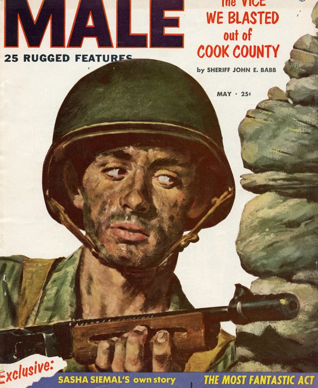 Male Men's Interest Magazine Atlas Vol 3 5 MAM May 1953 G/VG 3.0 - Etsy