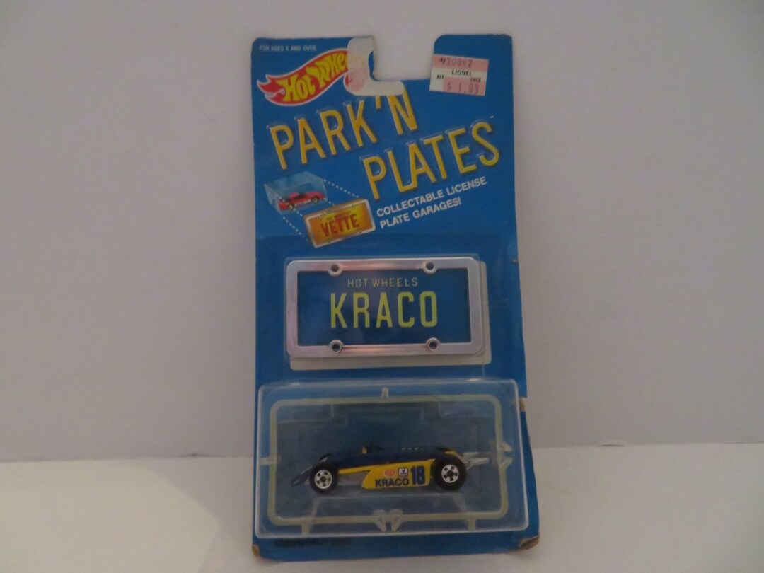 Hot Wheels Park N Plates Thunder Streak KRACO 18 Race Car 1988 MOC - Etsy
