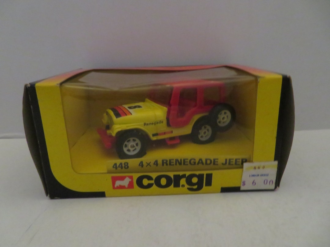Corgi 448 4x4 Renegade Jeep Yellow & Red 1981 Near Mint W/box - Etsy