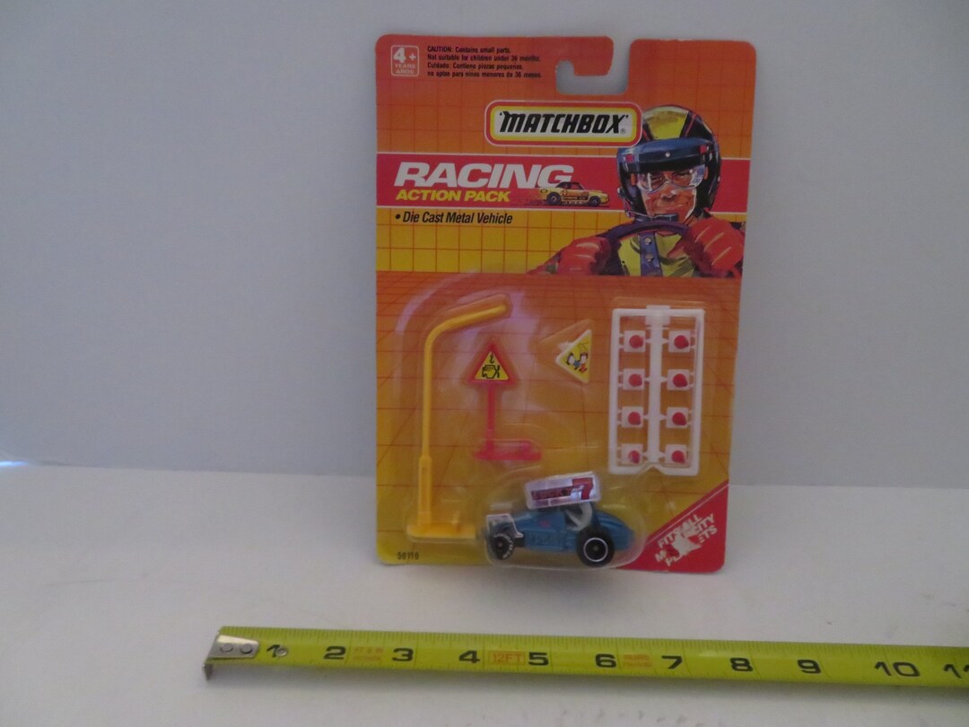 Matchbox Racing Action Pack Dirt Racer Lucky 7 1990 MOC - Etsy