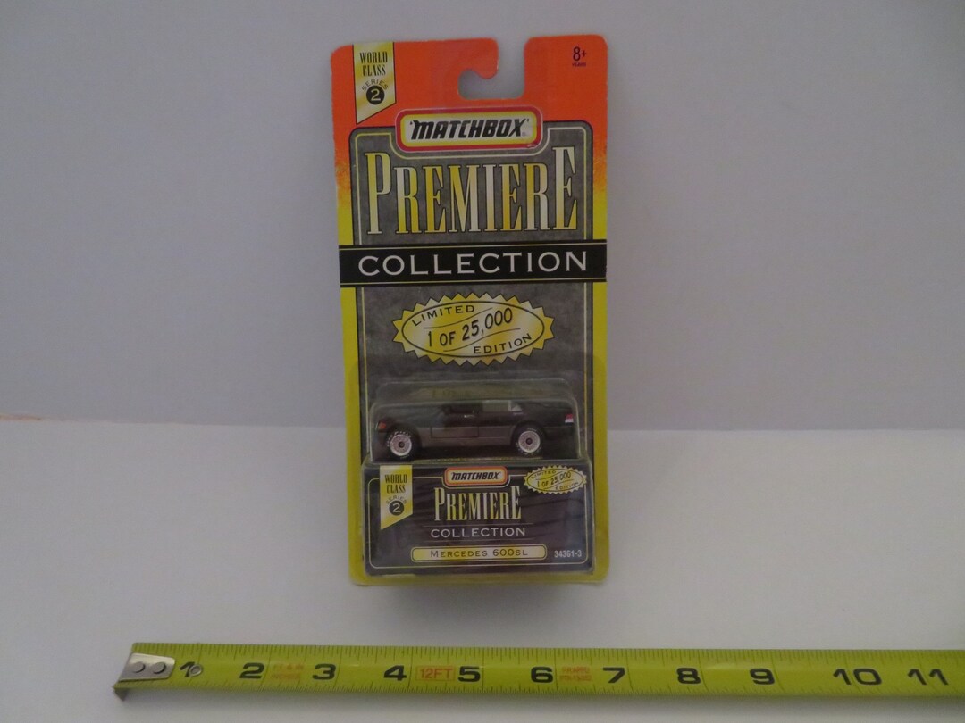 Matchbox World Class Premiere Collection Mercedes 600SL Black 1995 MOC ...