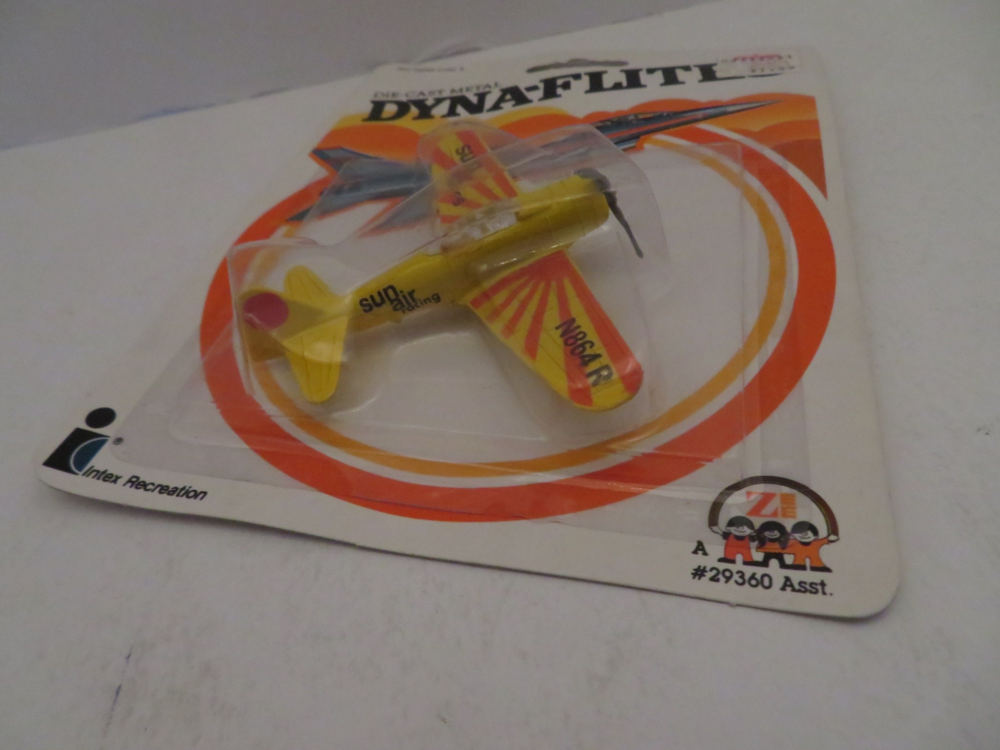 Zee Toys Dyna-flites Sun Air Racing Plane Yellowing 1982 MOC - Etsy