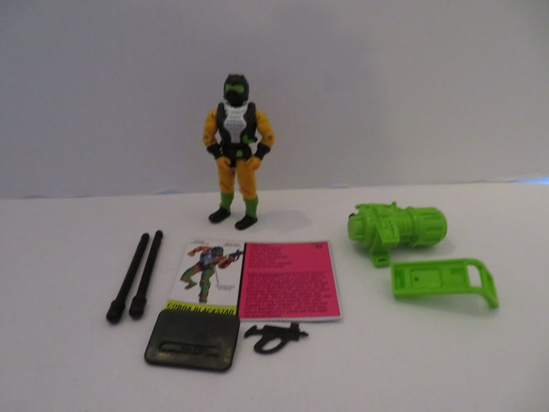 Hasbro GI Joe Star Brigade Cobra Blackstar Figure Complete W/file Card ...
