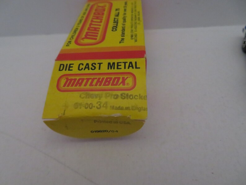 Matchbox 34 Chevy Pro Stocker Lightning White 1980 W/1982 Box - Etsy