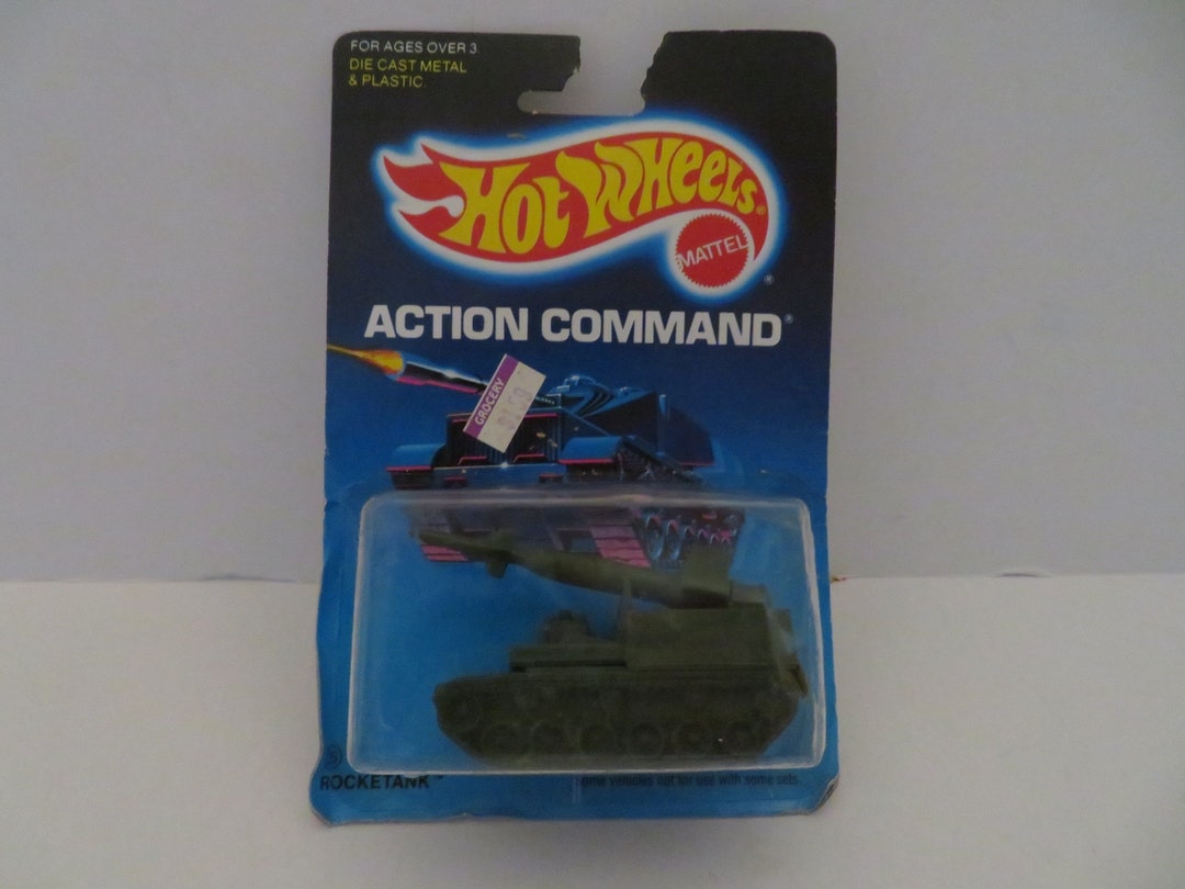 Hot Wheels Action Command 9380 Rocket Tank Green 1986 MOC - Etsy