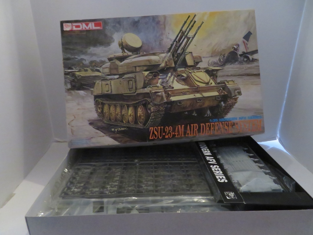Dragon DML ZSU-23-4M Air Defense System Model Kit 1990 1:35 Complete ...