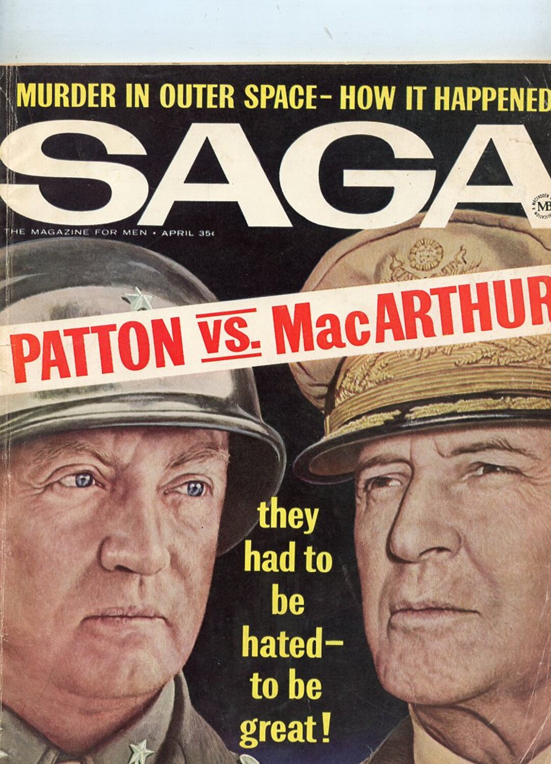 Stag Men's Interest Magazine Patton Vs Macarthur April 1963 G/VG 3.0 - Etsy