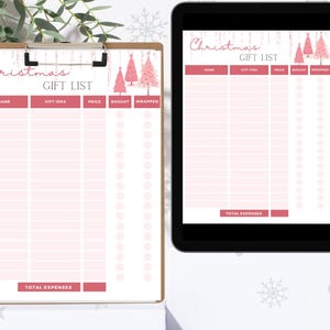 Printable Christmas Gift Planner Organize Your Holiday Shopping With ...
