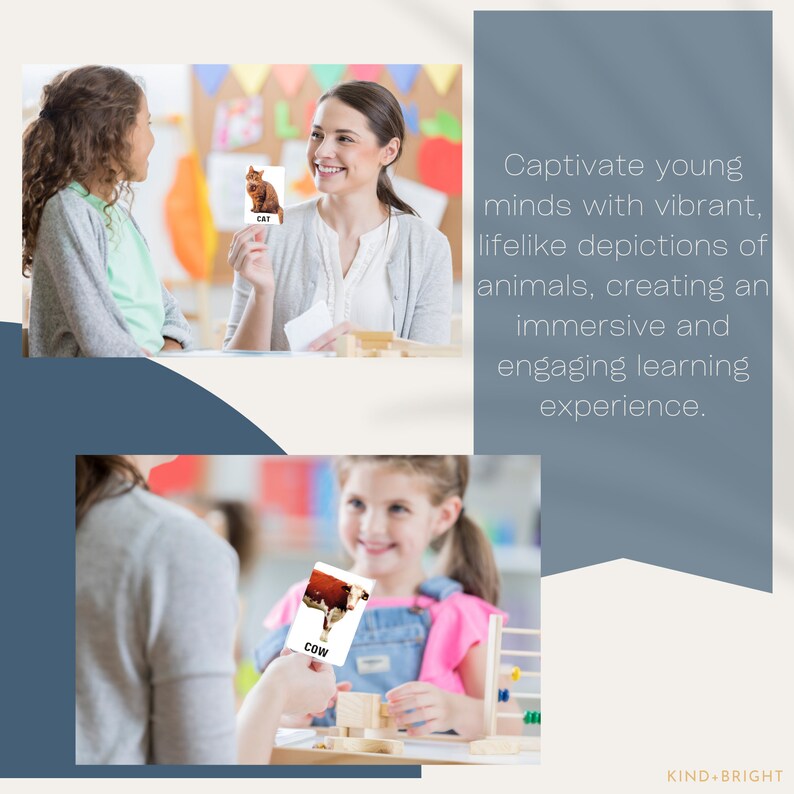 Farm Animal Flashcards Toddlers 20 Realistic Animals Educational ...