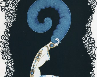 Original Erte Art Deco Vintage Print of the Alphabet From 1978 | Etsy