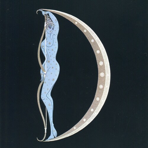 Erte Print Art Deco Alphabet Series m Original - Etsy