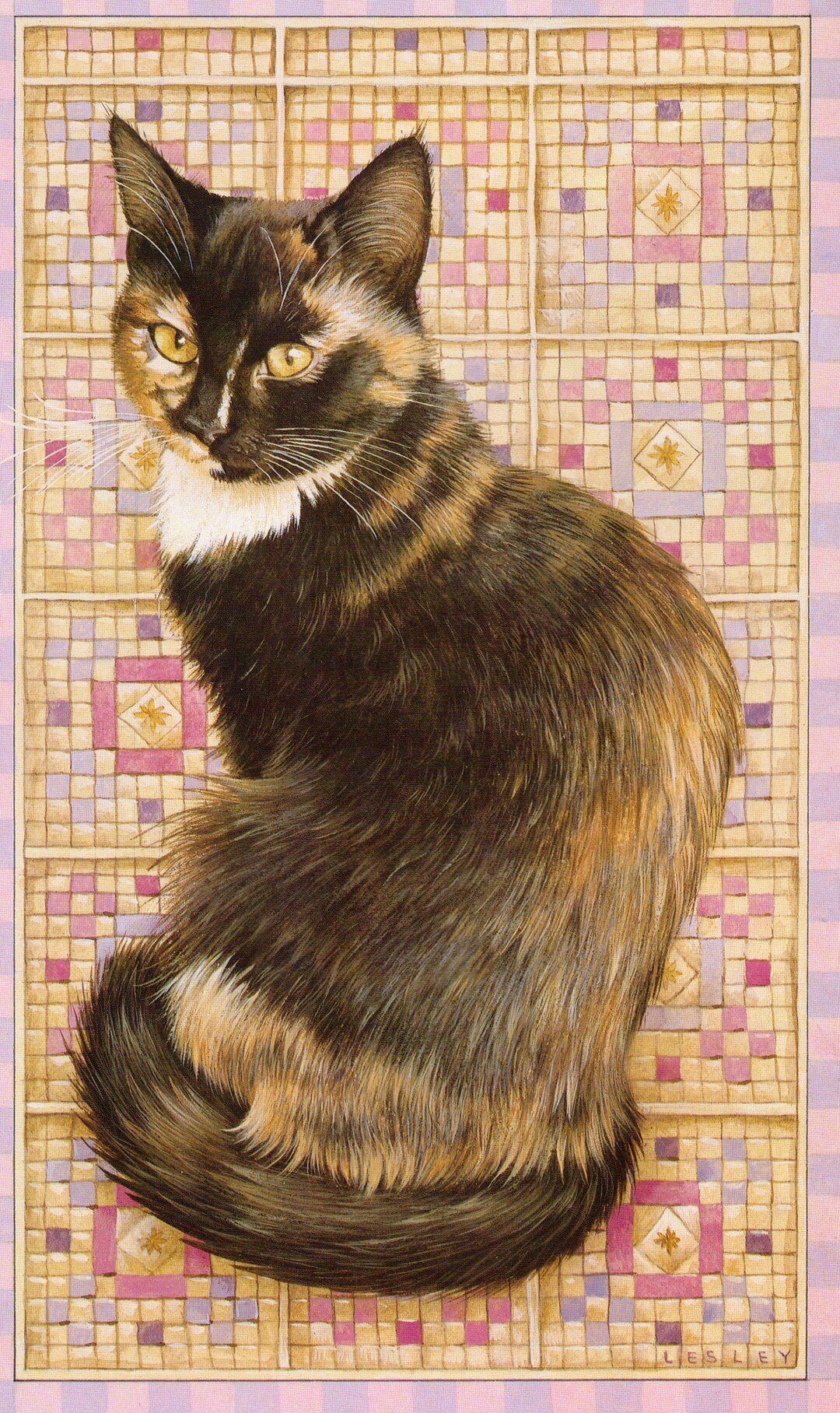 Lesley Anne Ivory Glorious Cats Vintage Cat Print Cute Cats Cat Art ...