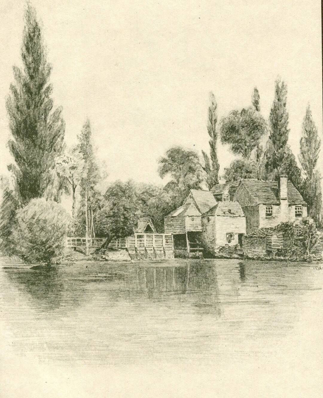 Blackall 1920 Iffley Mill Oxford University Print Vintage Oxford Print ...