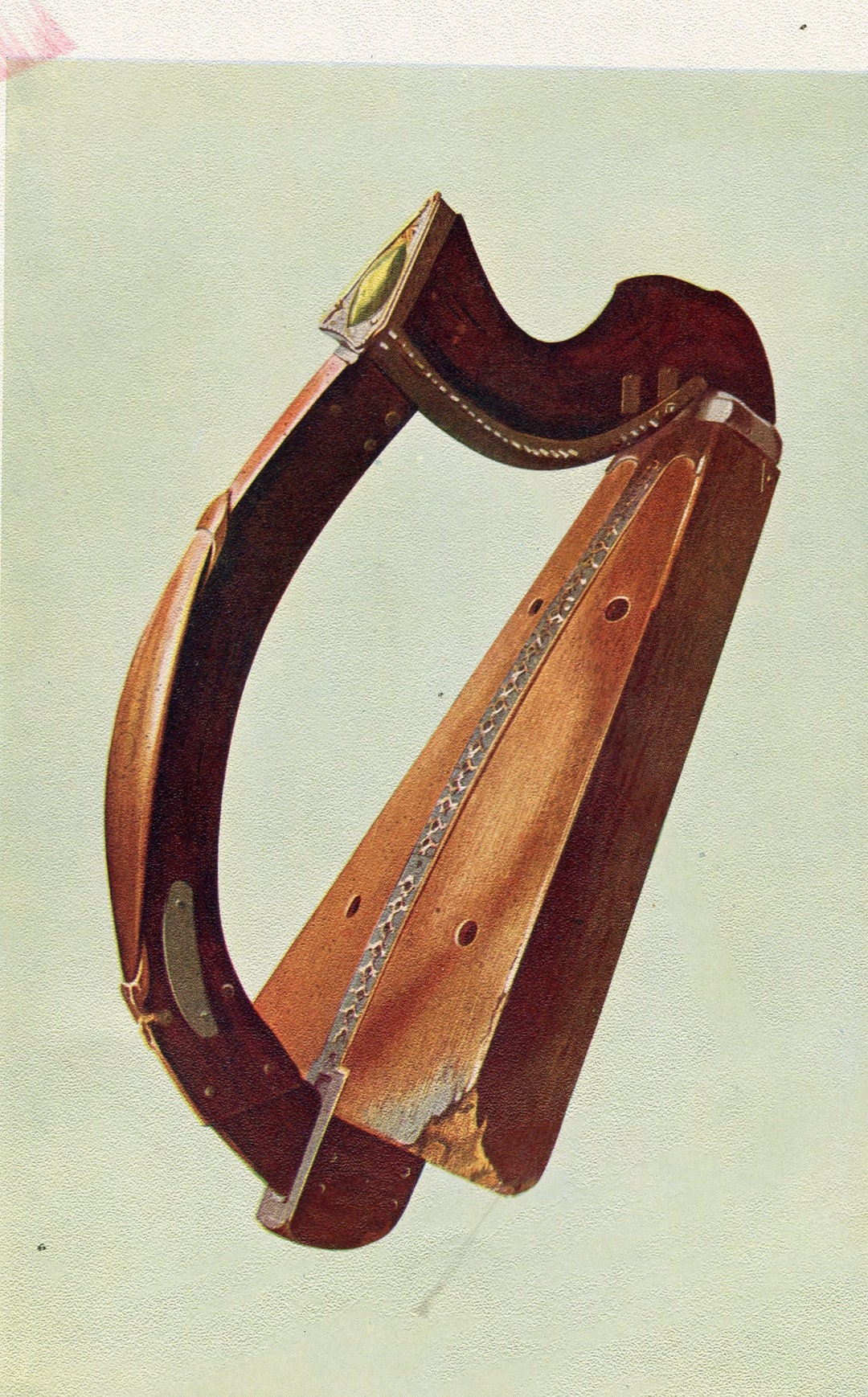 1921 Lamont Harp Original Antique Print From Alfred Hipkins and William ...