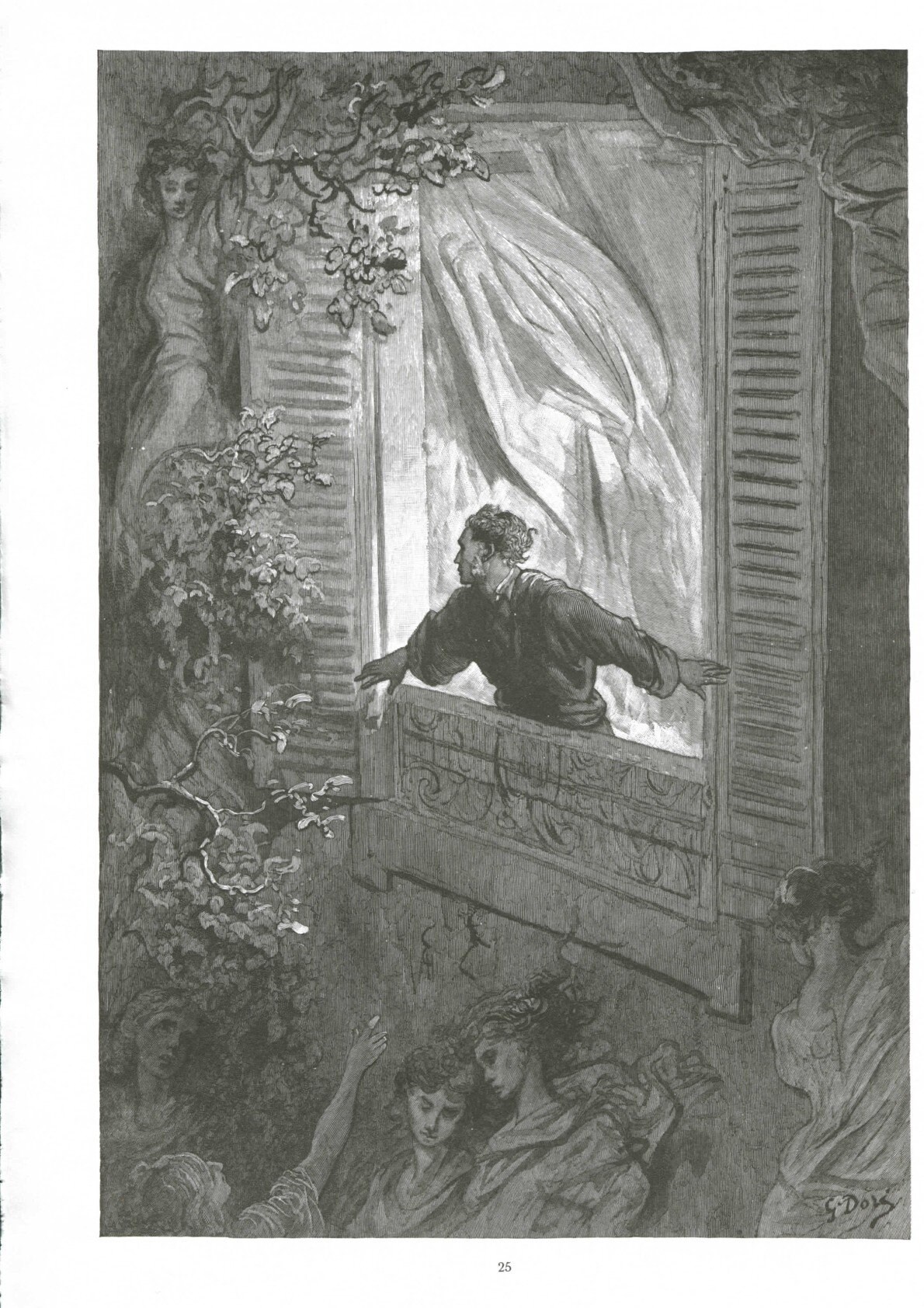 Gustave Dore Engraving the Raven Dore Print Edgar Allan - Etsy