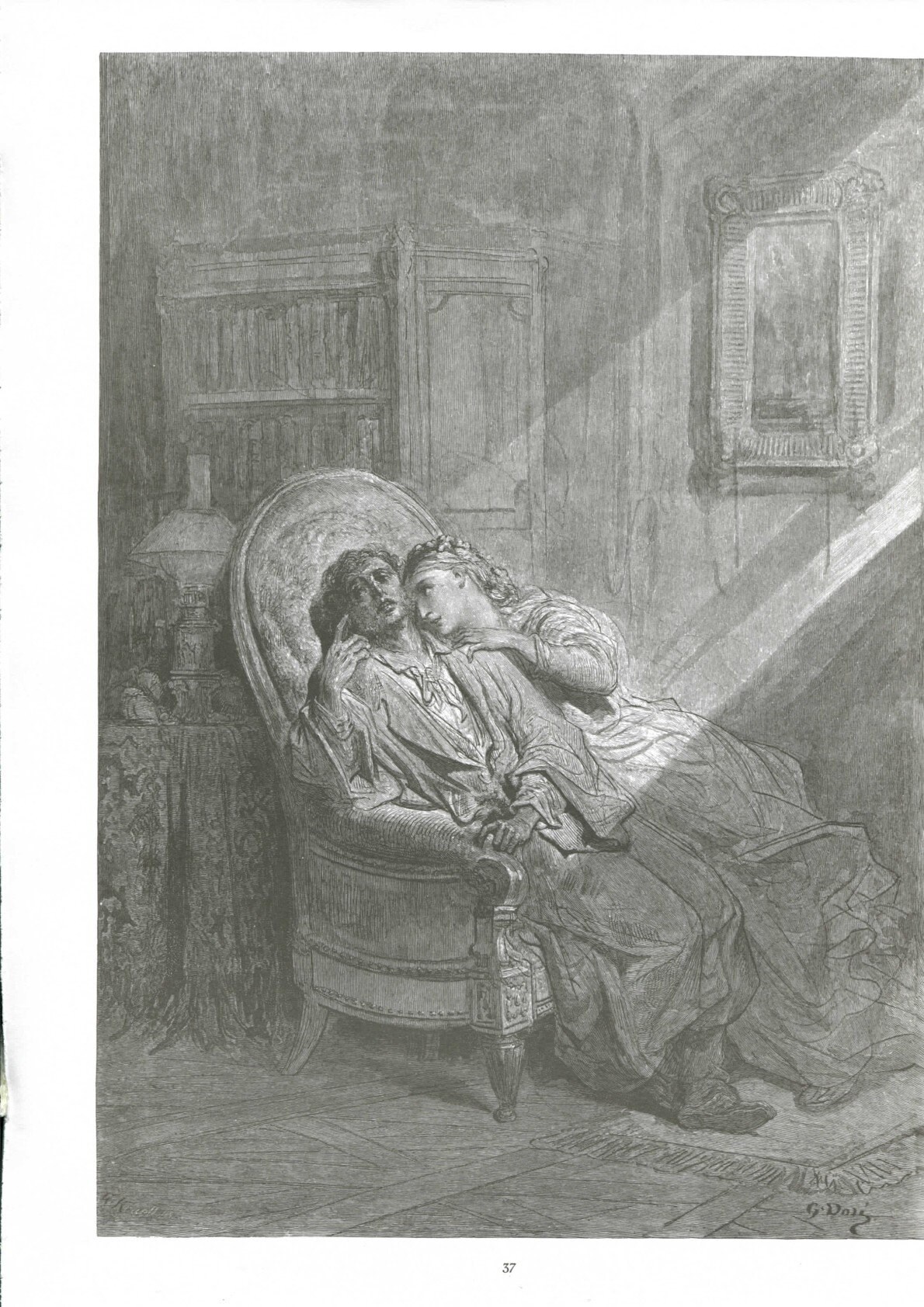Gustave Dore Engraving – the Raven Dore Print Edgar Allan Poe Book ...