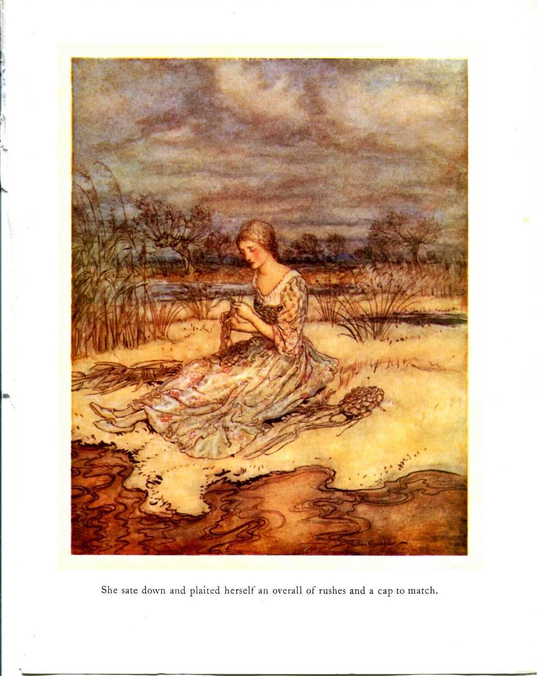 Vintage Arthur Rackham Print Dated 1979 of an English Fairy Tale ...