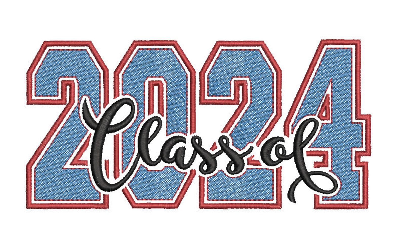 Class of 2024 Embroidery Design, Graduation Embroidery Design, 8 Sizes ...