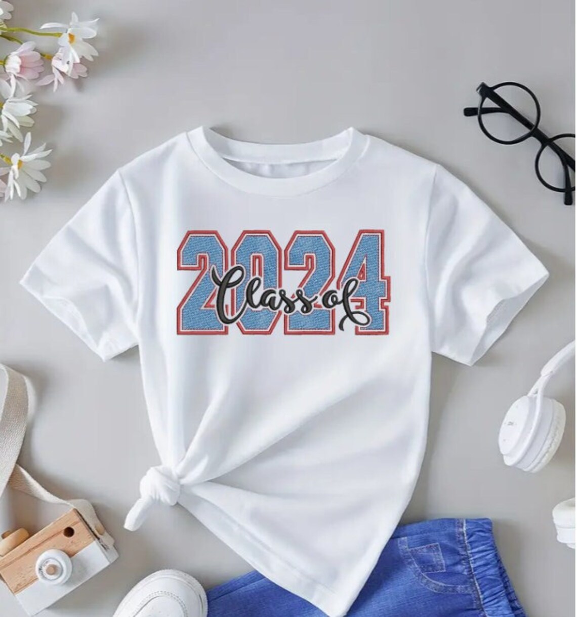 Class of 2024 Embroidery Design, Graduation Embroidery Design, 8 Sizes ...