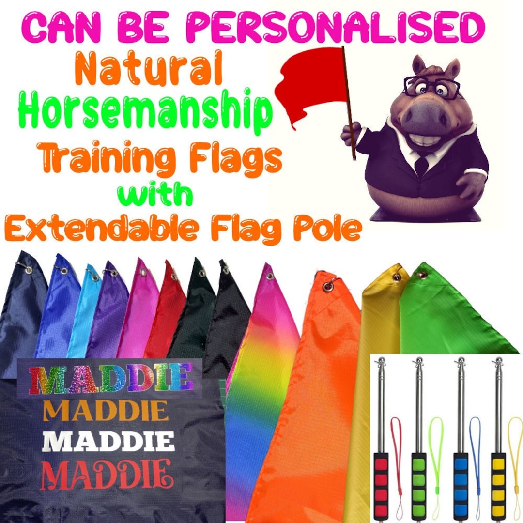 Natural Horsemanship Training Flag With Telescopic Flag Pole - Etsy