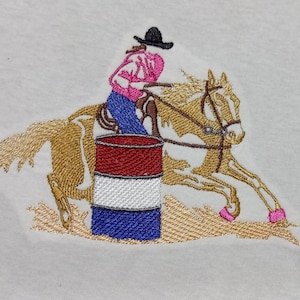 Cowgirl Barrel Racing EMBROIDERY Design, Cowgirl Western Design, Horse ...