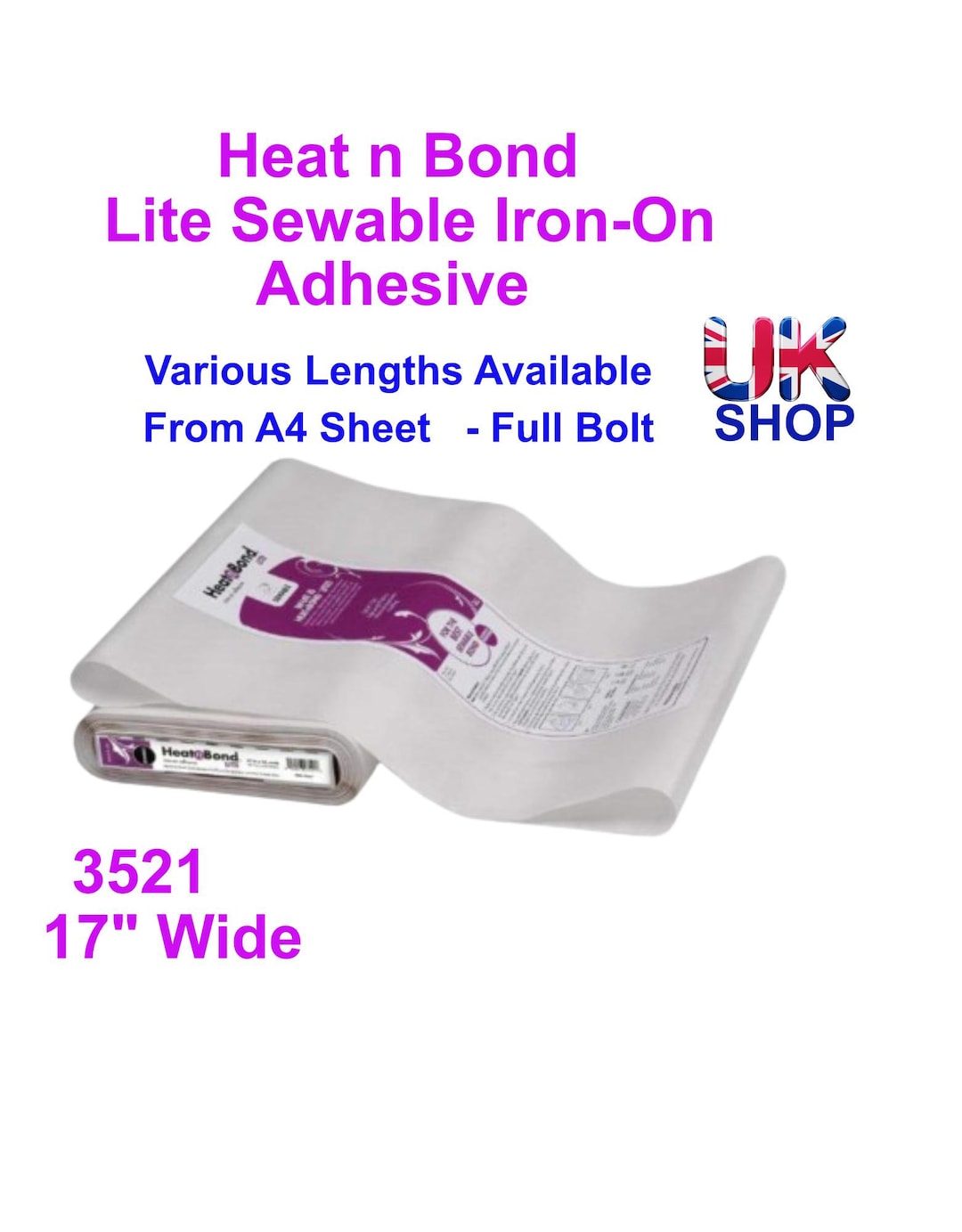 Heat N Bond Lite Sewable Iron-on Adhesive Embroidery Applique Crafts ...