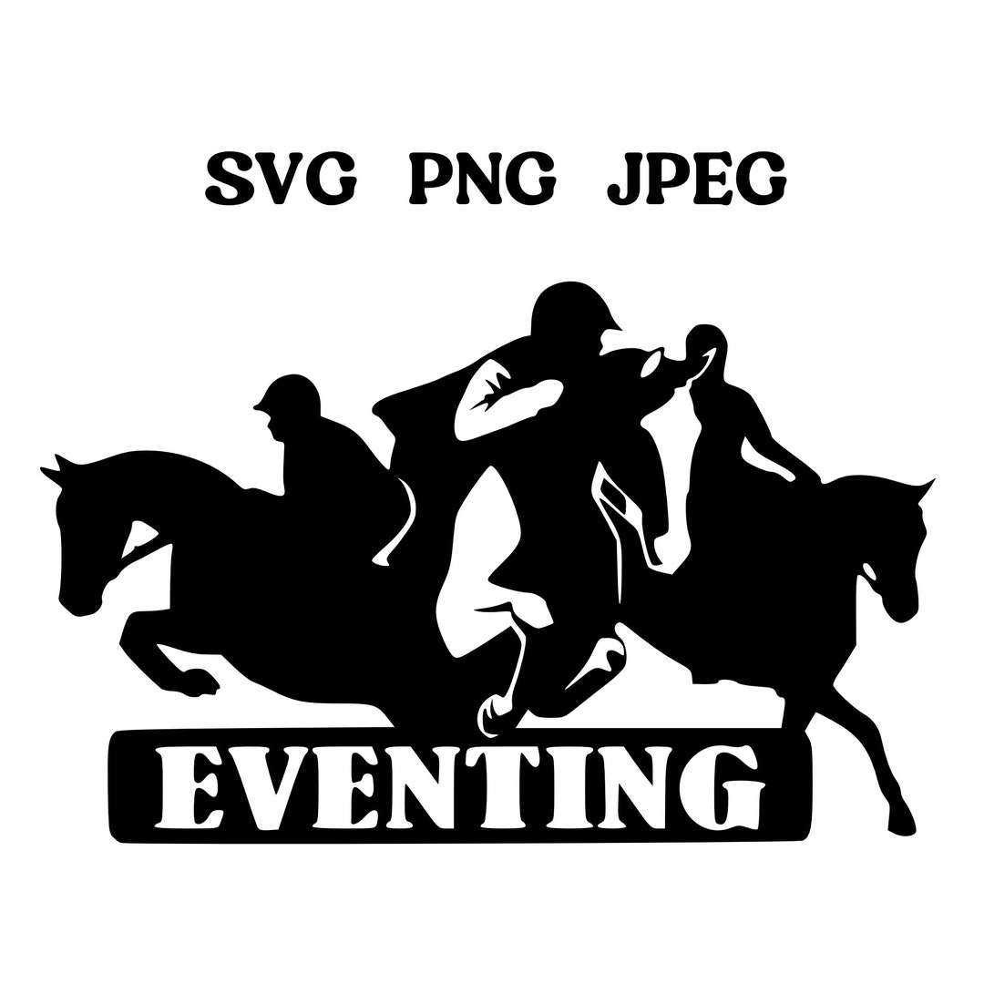 Eventing Svg | Horse Jumping PNG, Cut Files for Cricut & Silhouette ...
