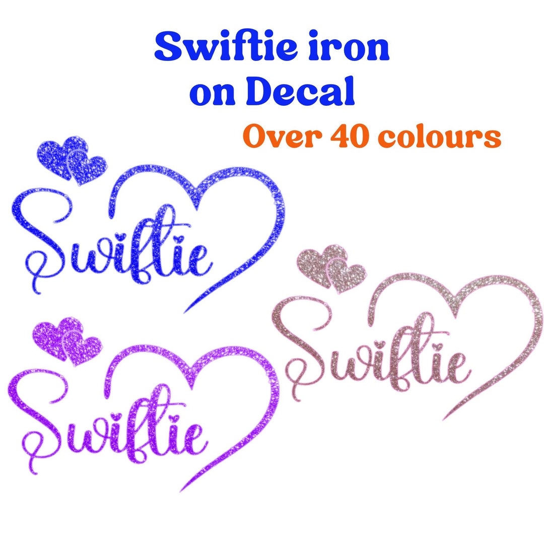 Taylor Swift Iron on Decal, Swiftie Merch T Shirt Decal, Iron on Patch ...