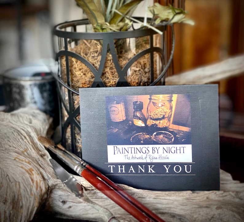 Night Sky Painting Full Moon Tonalist Landscape - Original Made-to ...