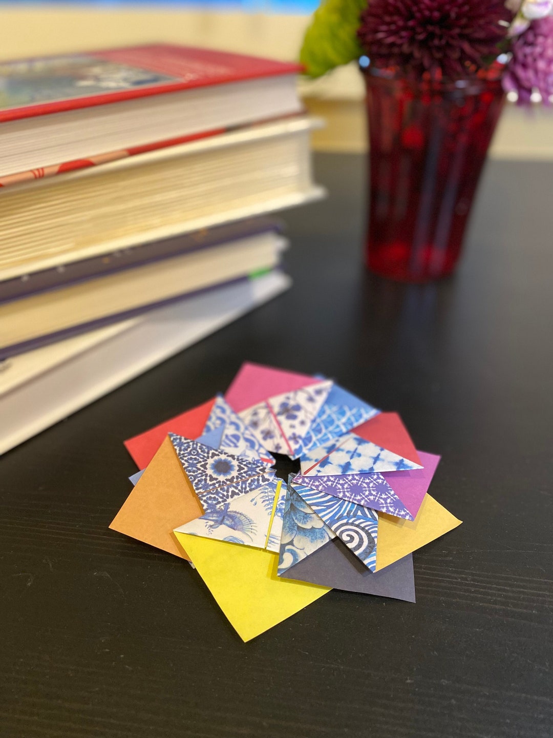 Small Hand Folded Paper Origami Corner Bookmarks - Etsy