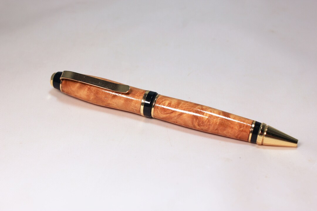 Pyinma Burl Wooden Big Ben Twist Ballpoint Pen With Gift Box 062 - Etsy