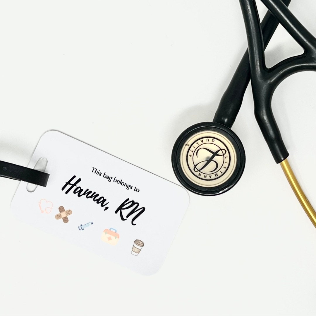 Medical Field Hospital Nursing Rn Pa Md Do Personalized Work Bag ID Tag ...
